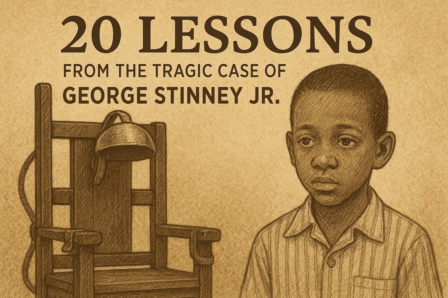What Are the 20 Lessons from the Tragic Case of George Stinney Jr.?